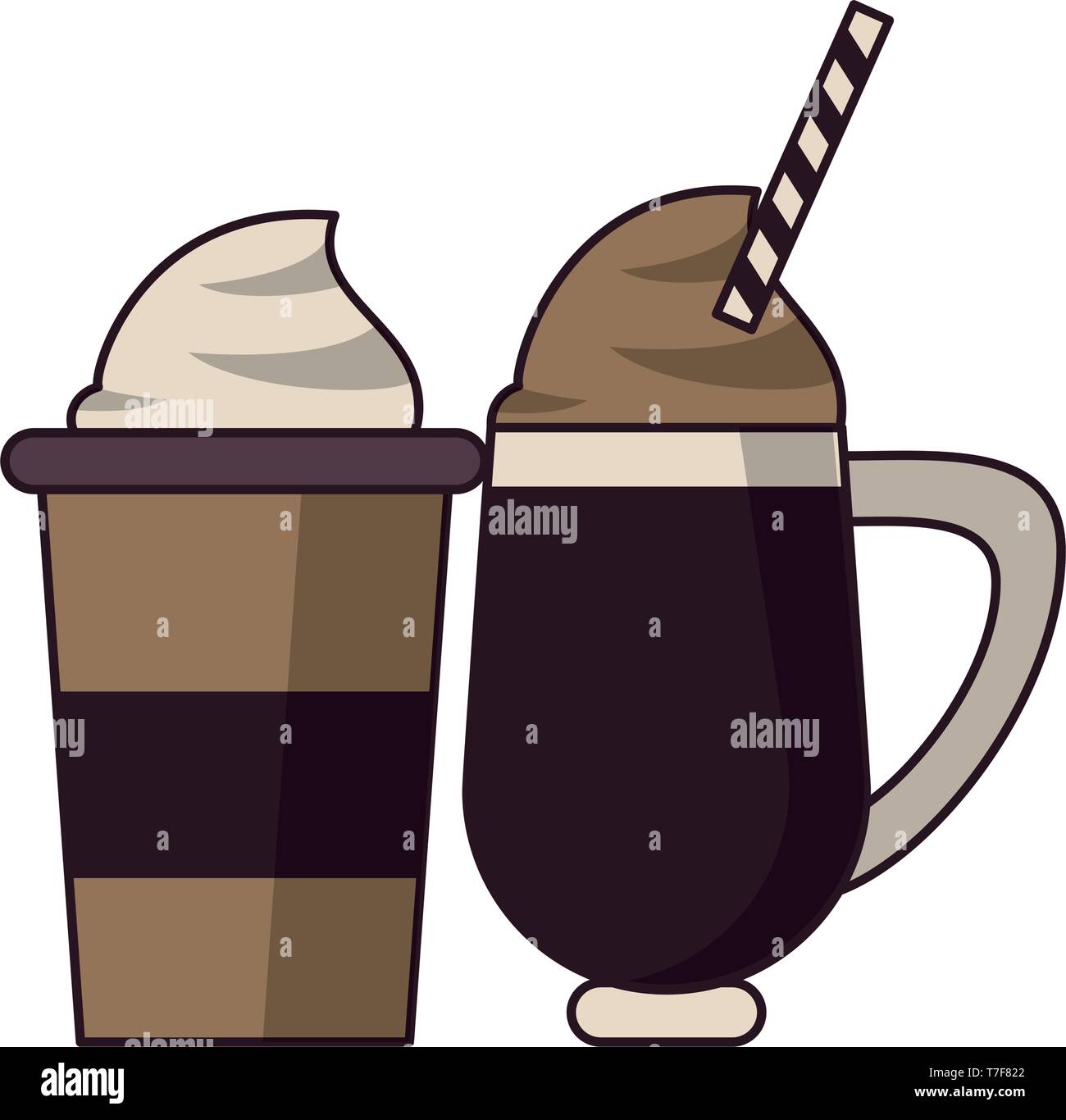 coffee cafe concept cartoon Stock Vector Image & Art - Alamy