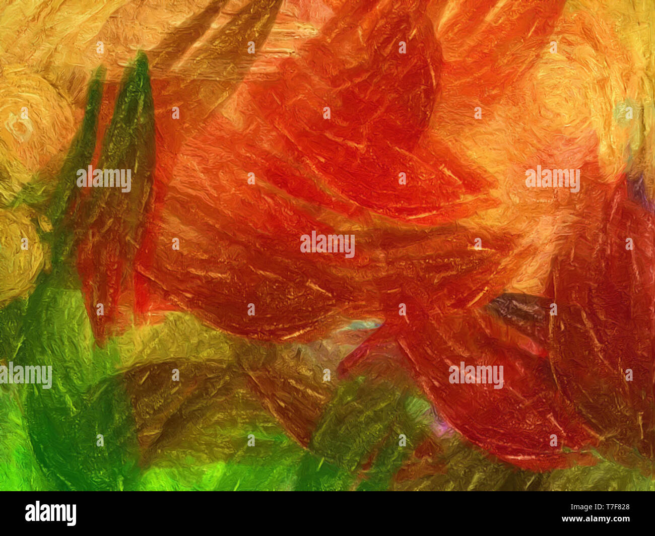 Abstract texture background. Digital design painting impressionism ...