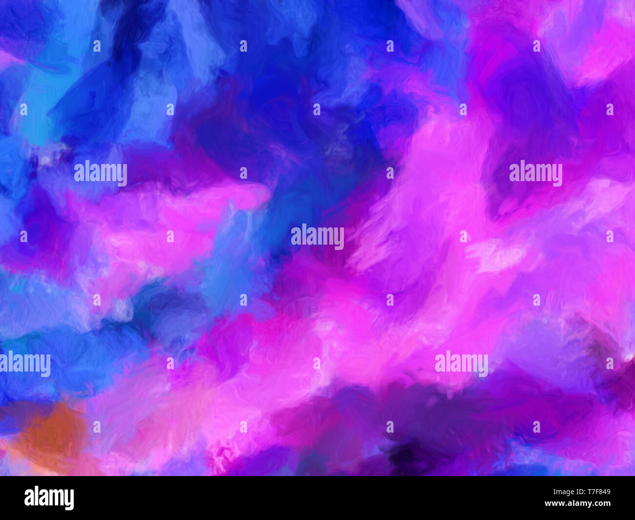 Wall art print decor. Impressionism style emotional oil painting spring ...