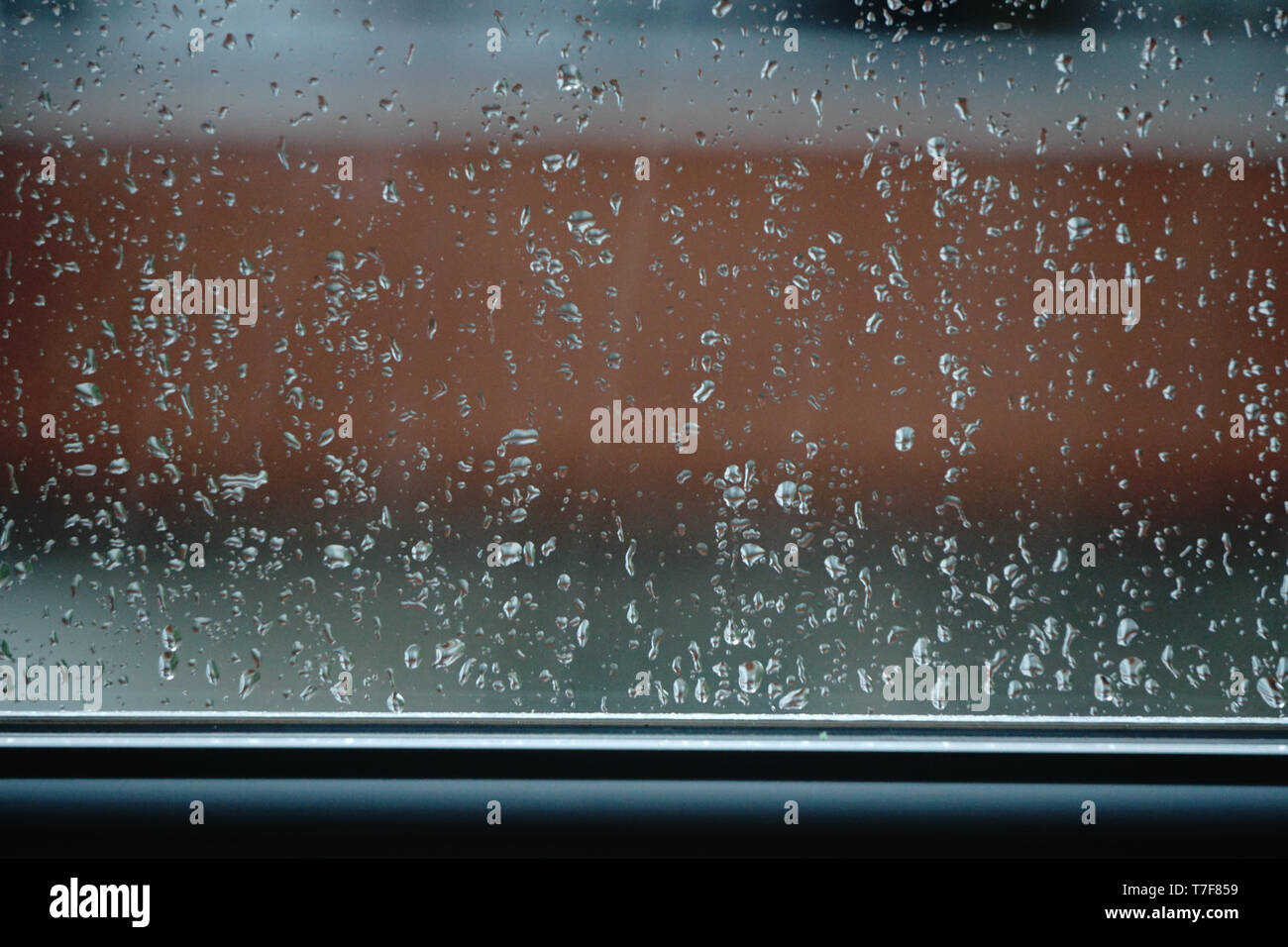 Raindrop on the glass bokeh effect texture template background Stock ...