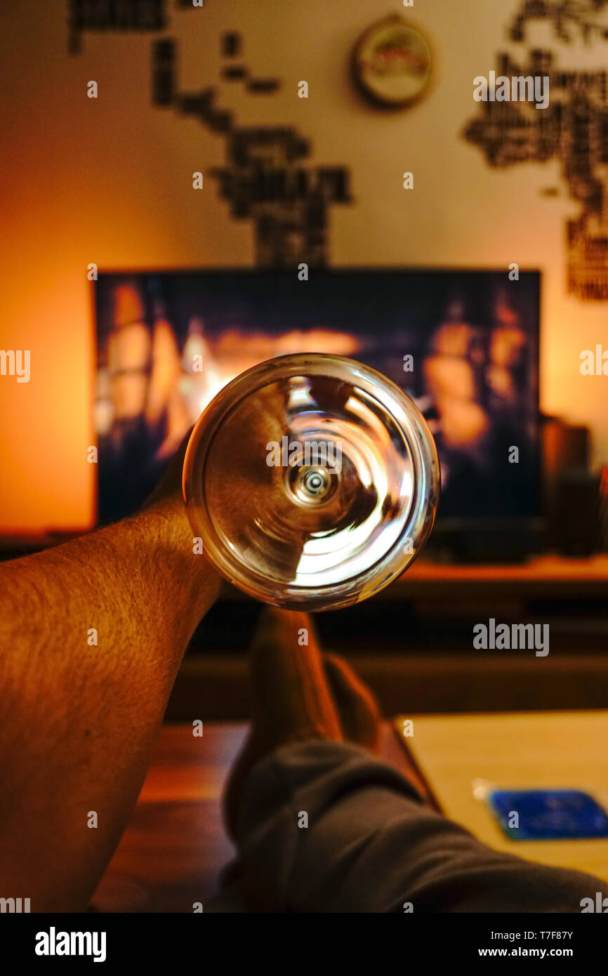 Chilling at home hi-res stock photography and images - Alamy