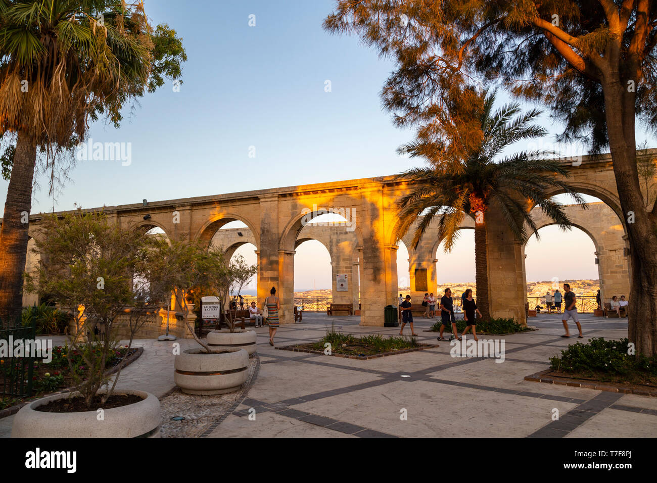 Malta, Malta, Valletta, Upper Barraka Gardens Stock Photo - Alamy