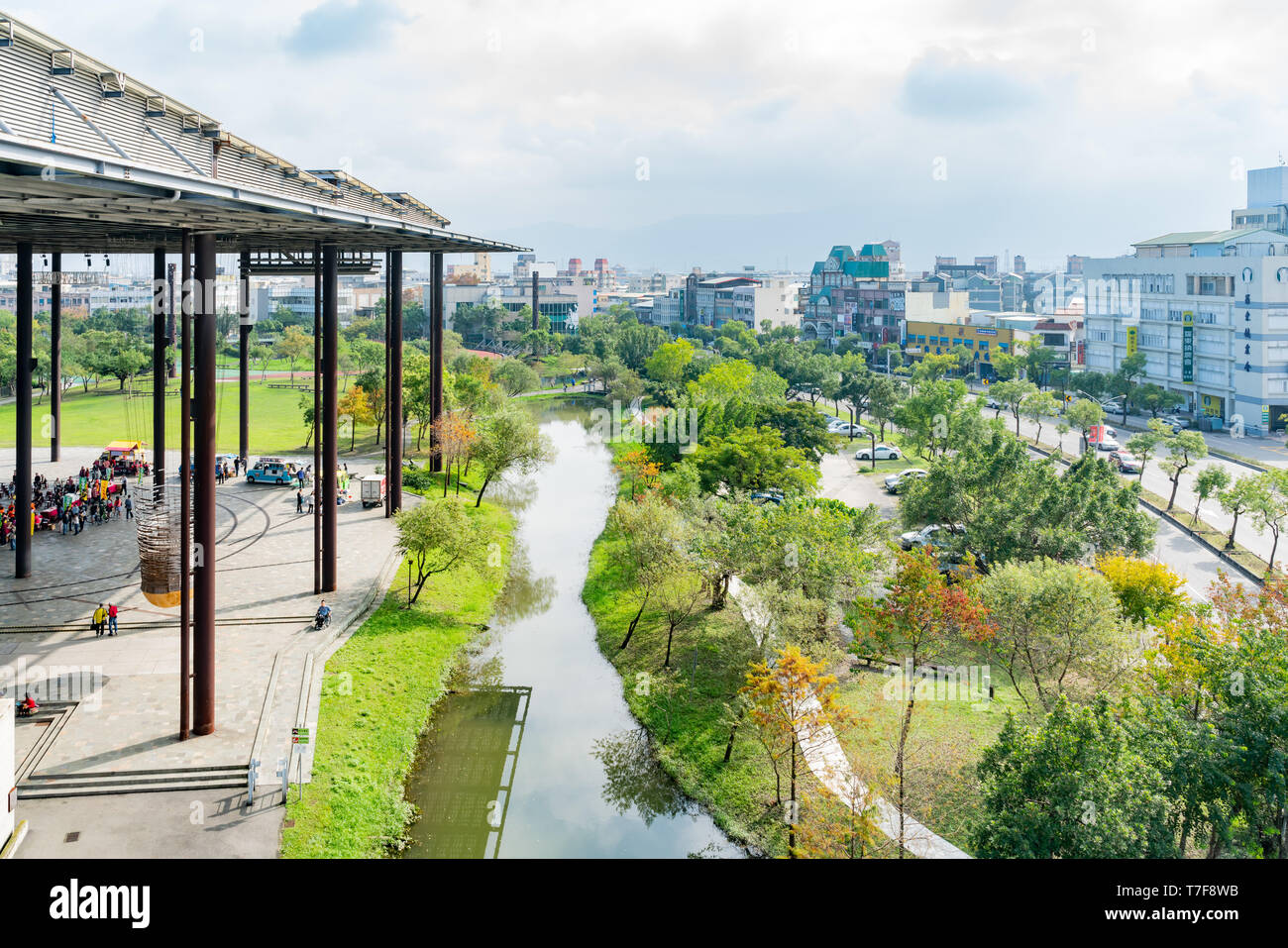 Yilan, DEC 20: Exterior view of the Civic Center on DEC 20, 2018 at ...