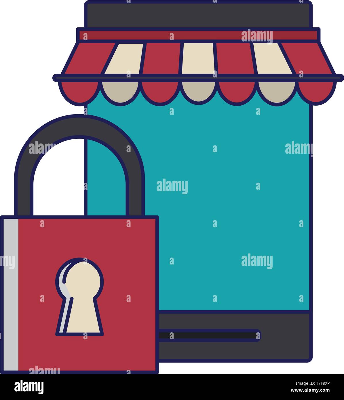 online shopping concept cartoon Stock Vector Image & Art - Alamy