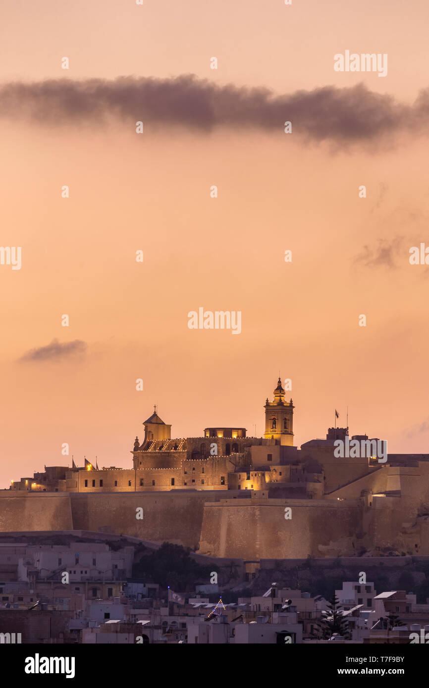 Malta, Gozo, Victoria (Rabat), Old Citadel Stock Photo - Alamy