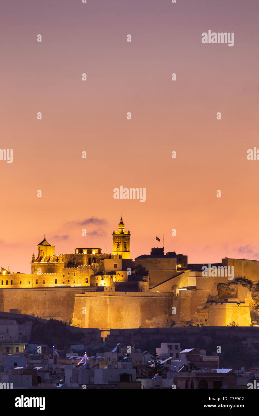 Malta, Gozo, Victoria (Rabat), Old Citadel Stock Photo - Alamy