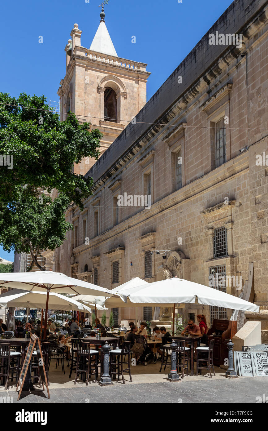 Malta, Malta, Valletta, Misrah San Gwan (St. John's Square Stock Photo ...