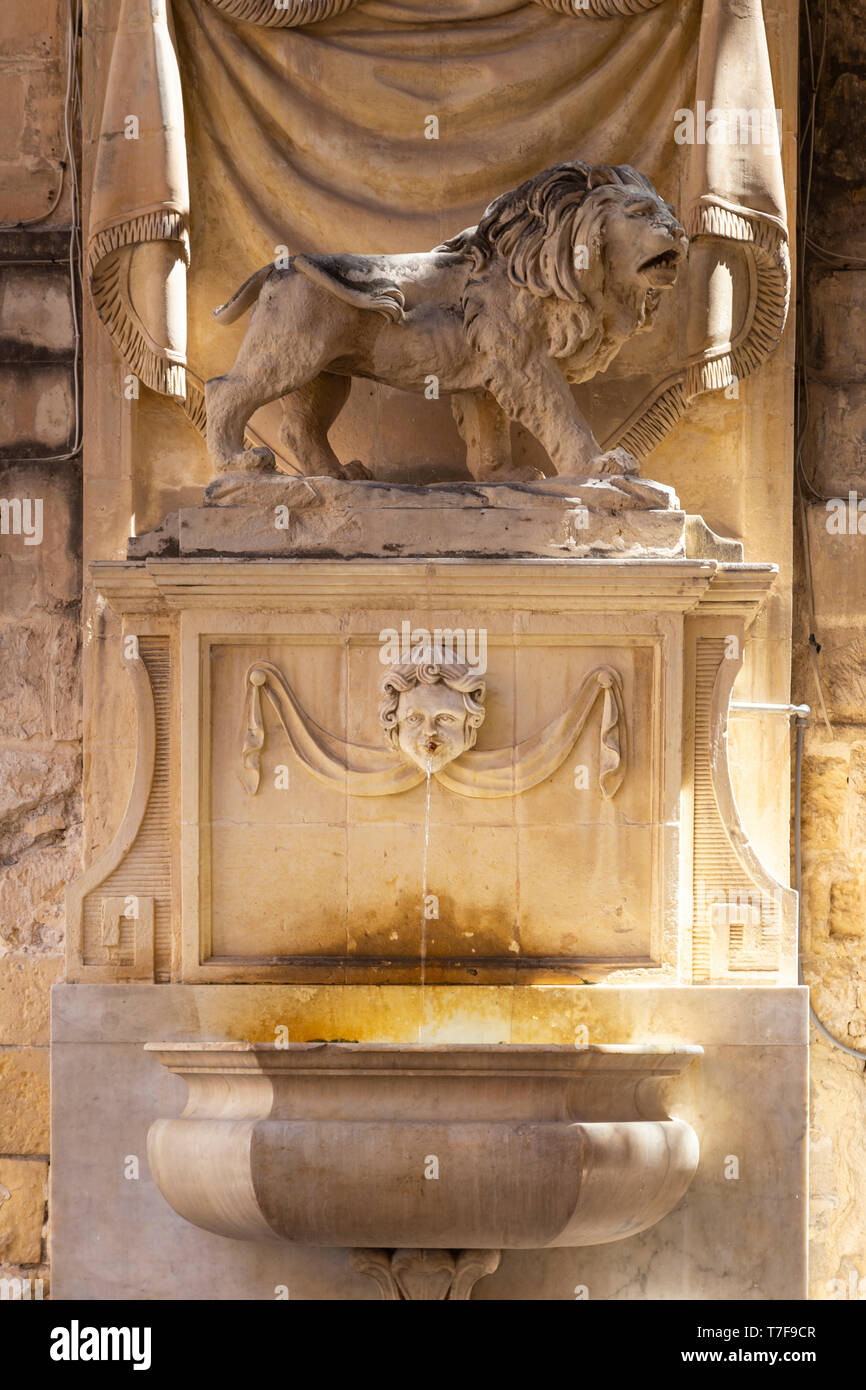 Malta, Malta, Valletta, Misrah San Gwan (St. John's Square Stock Photo ...