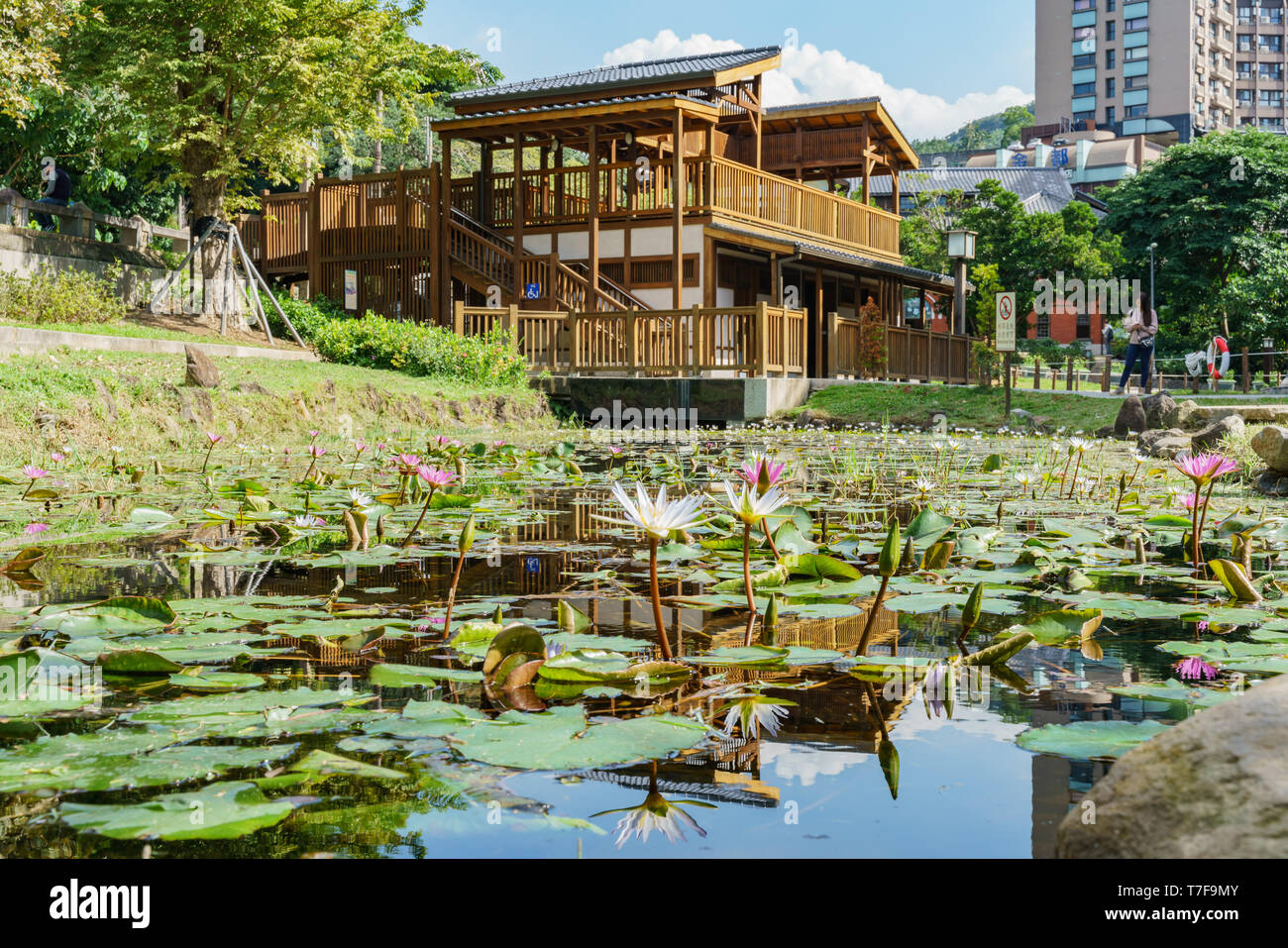 Taipei, JAN 5: Exterior view of the Taipei Public Library Beitou Branch ...