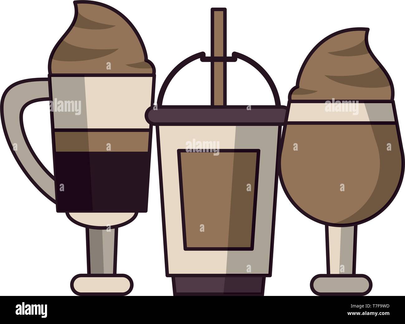 coffee cafe concept cartoon Stock Vector Image & Art - Alamy