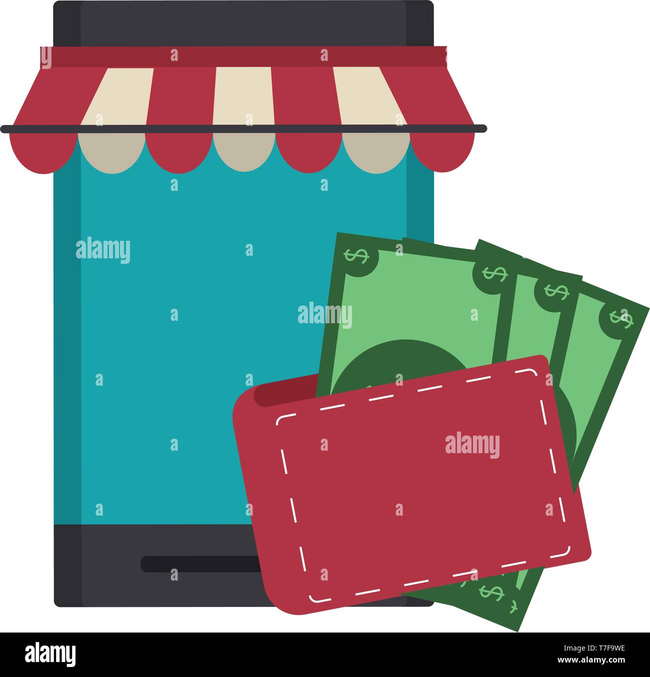 online shopping concept cartoon Stock Vector Image & Art - Alamy