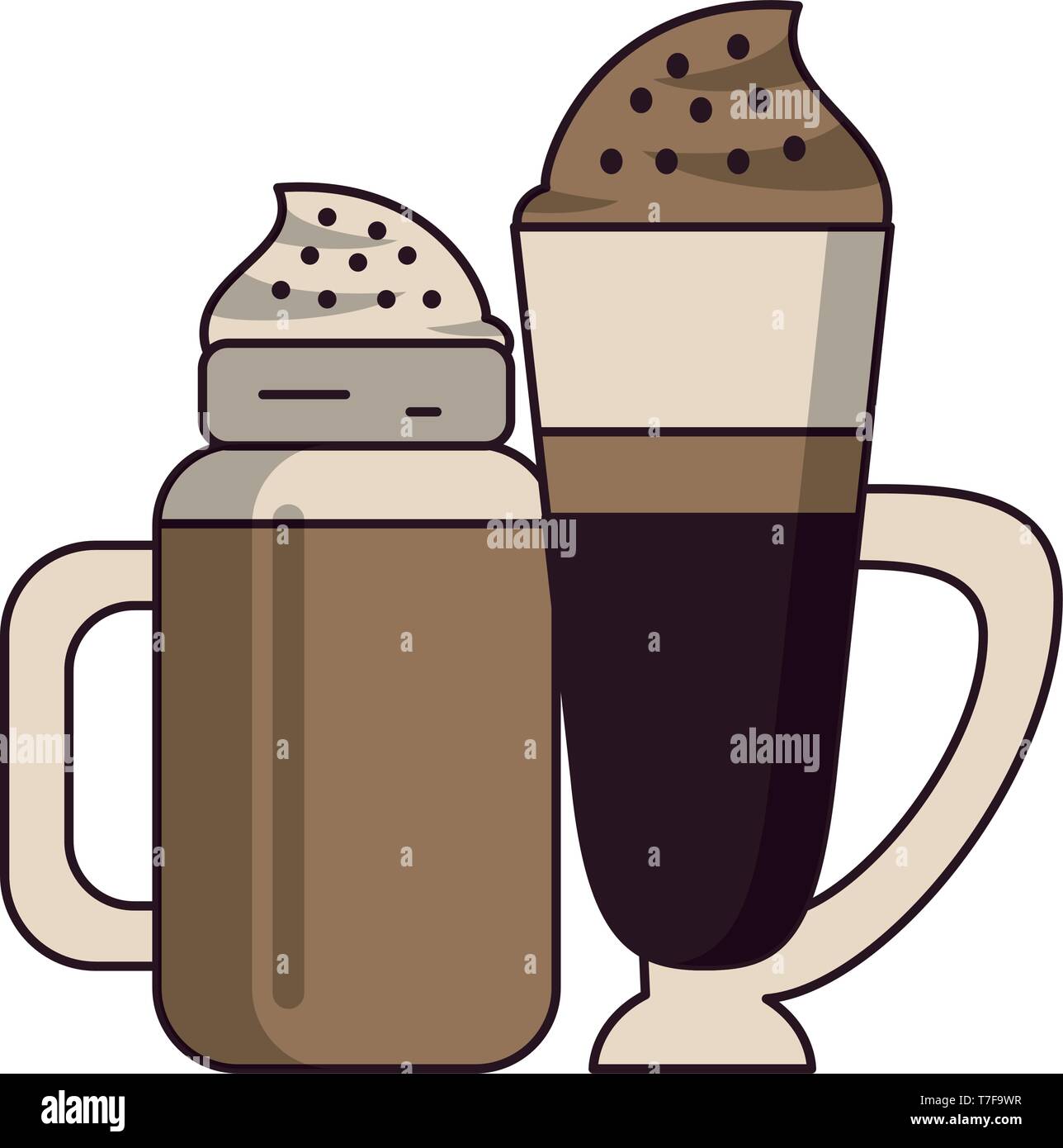 coffee cafe concept cartoon Stock Vector Image & Art - Alamy