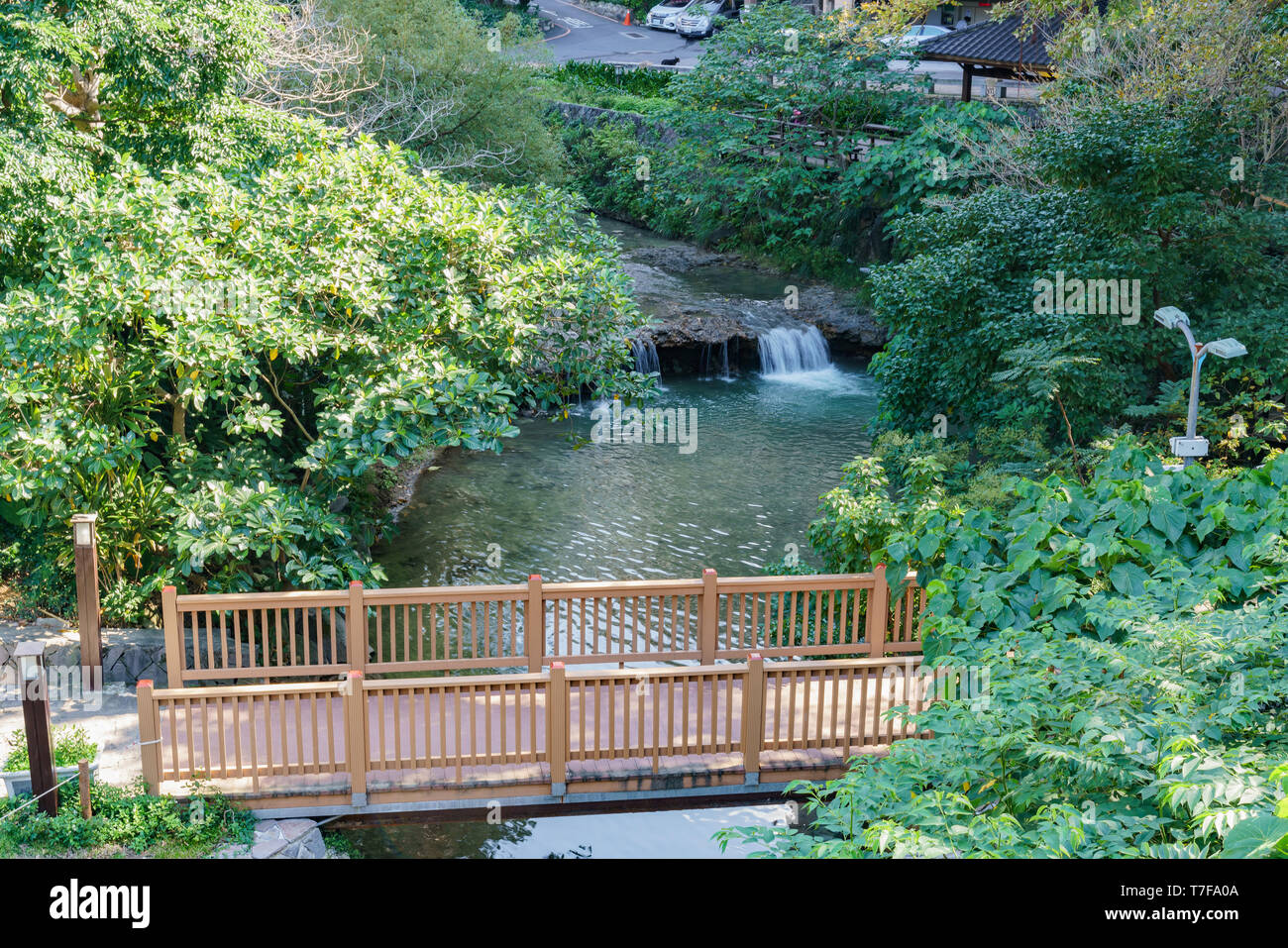 The hot spring river of Beitou area at Taipei, Taiwan Stock Photo - Alamy