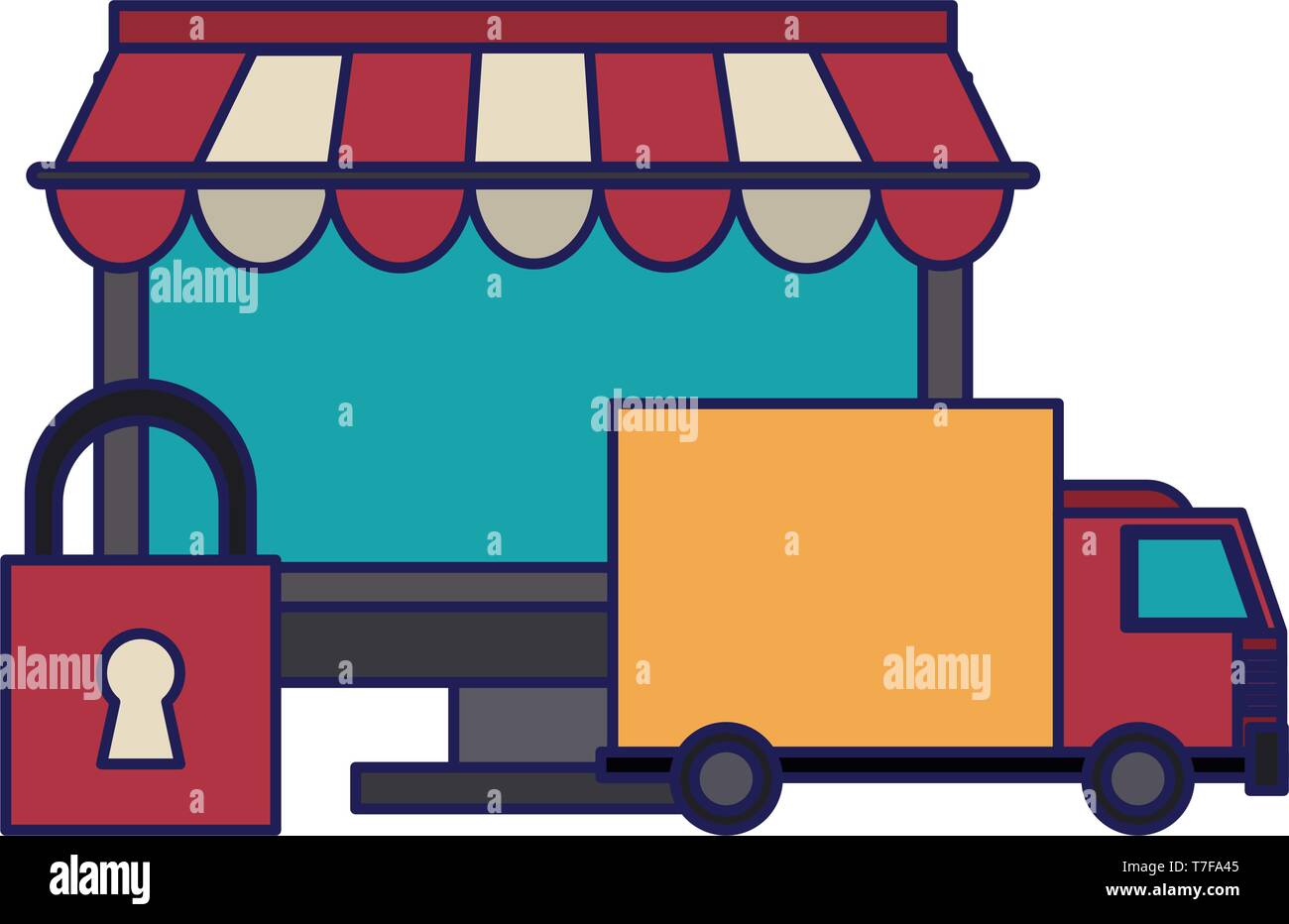 online shopping concept cartoon Stock Vector Image & Art - Alamy