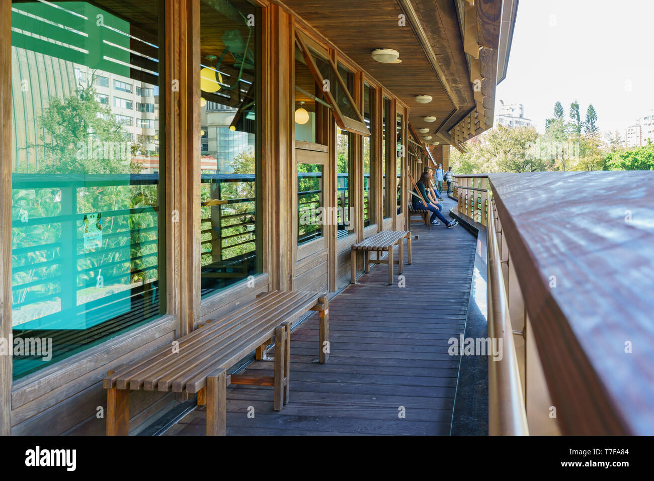 Taipei, JAN 5: Exterior view of the Taipei Public Library Beitou Branch ...