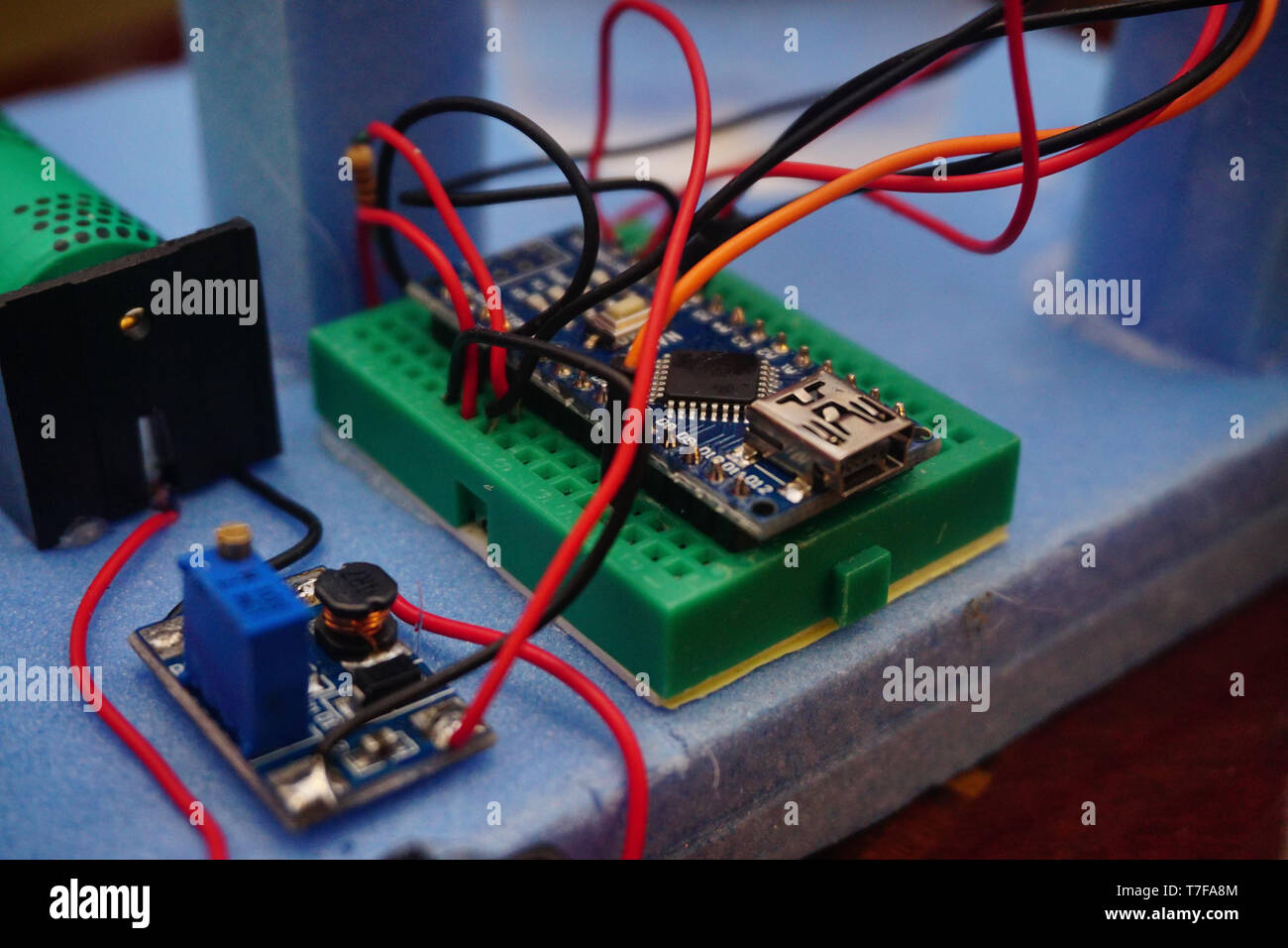 Maker Diy robotic project close up view Stock Photo - Alamy