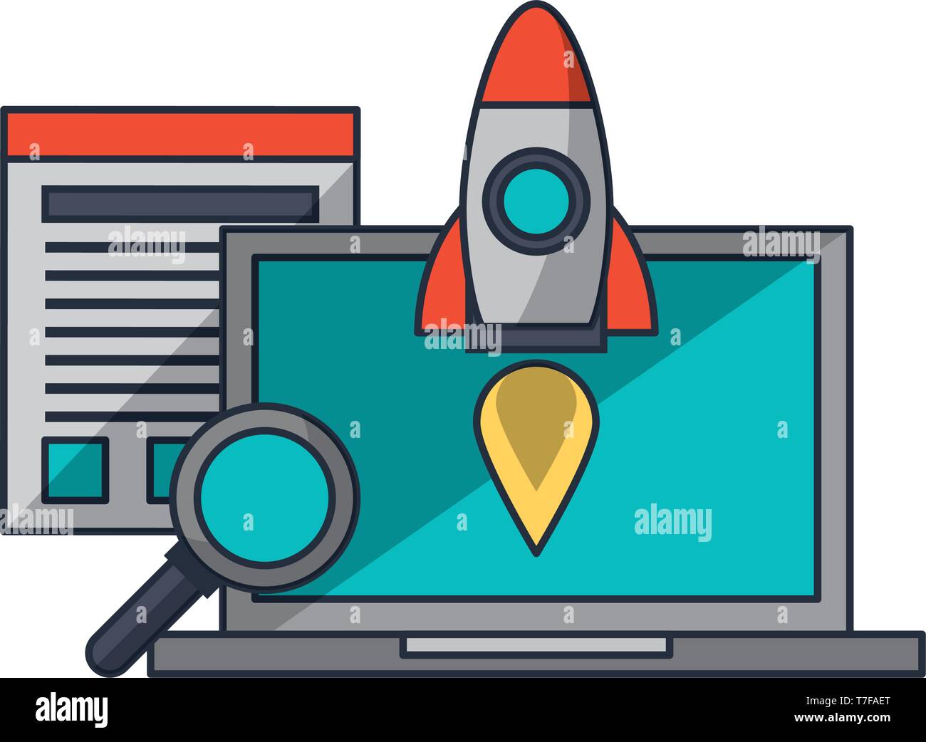 technology software tools cartoon Stock Vector Image & Art - Alamy