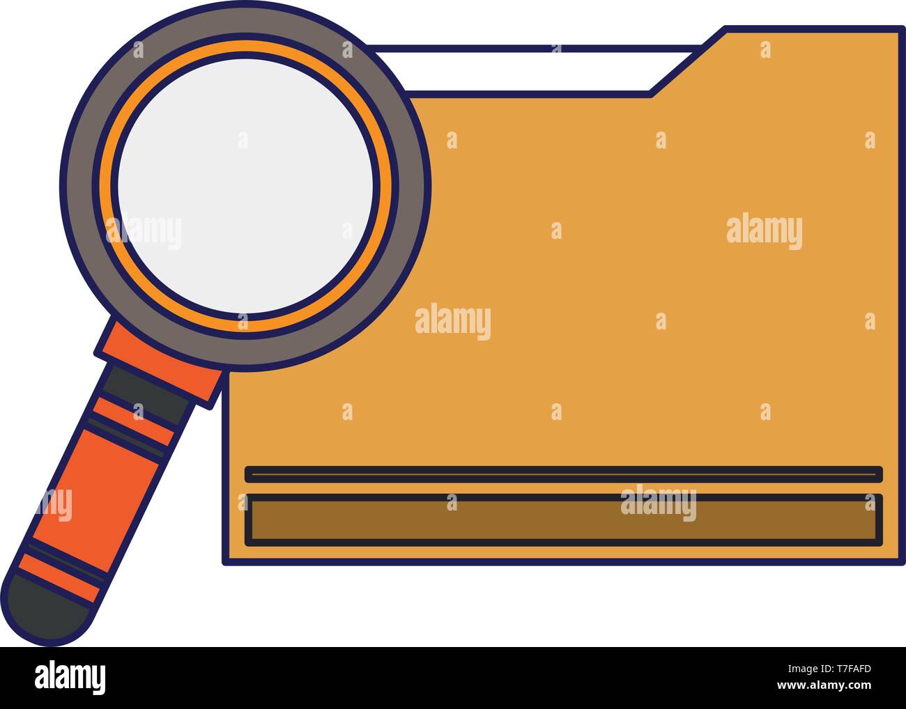 magnifying glass cartoon Stock Vector Image & Art - Alamy