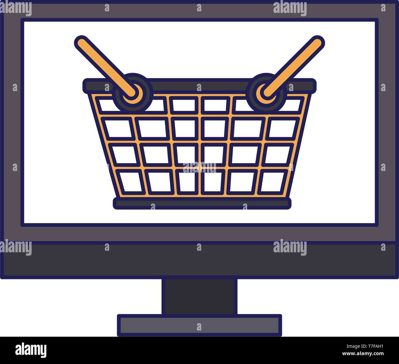 online shopping concept cartoon Stock Vector Image & Art - Alamy