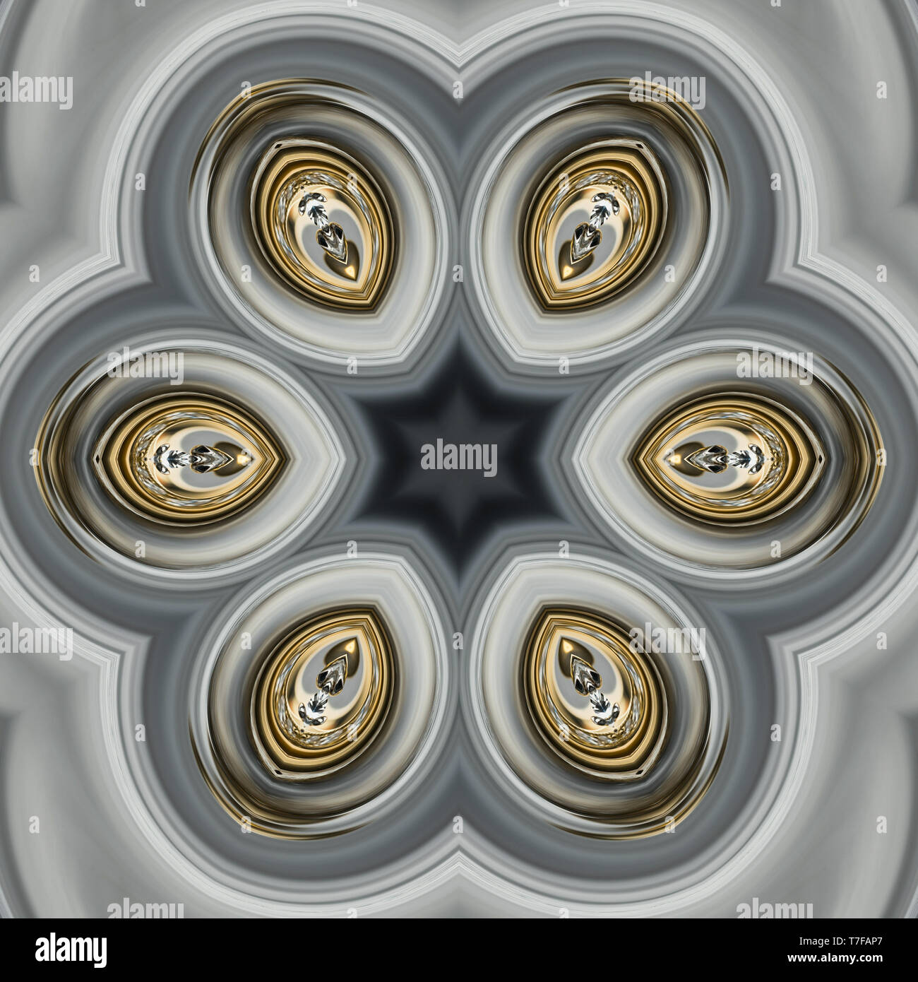 Abstract gold background. Fractal luxury art. Graphic painting golden ...