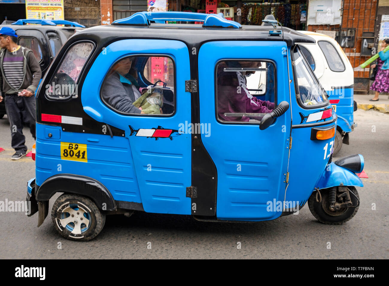 Lots of colorful moto taxis are coming and going daily on the streets ...