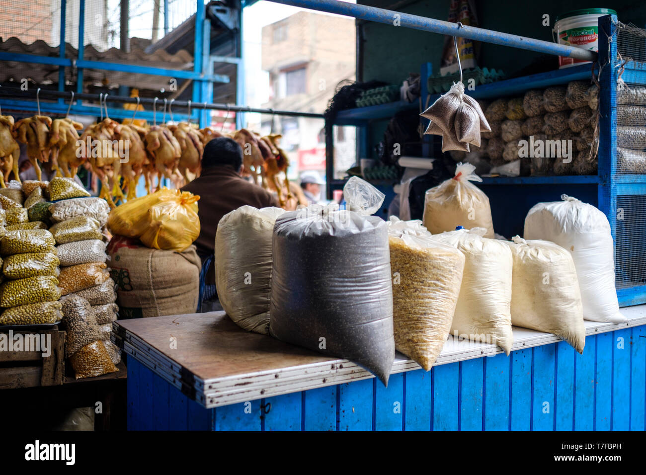 Cereals at Food Market of Barranca, Peru Stock Photo - Alamy