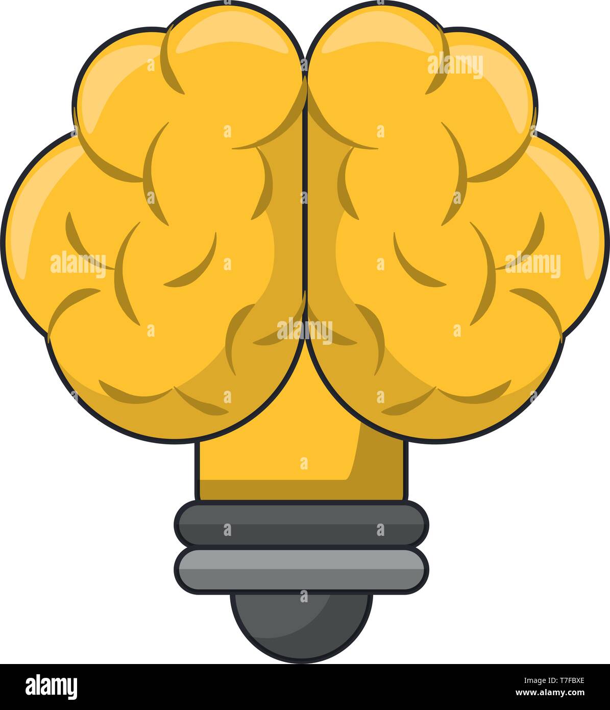 brain idea cartoon Stock Vector Image & Art - Alamy