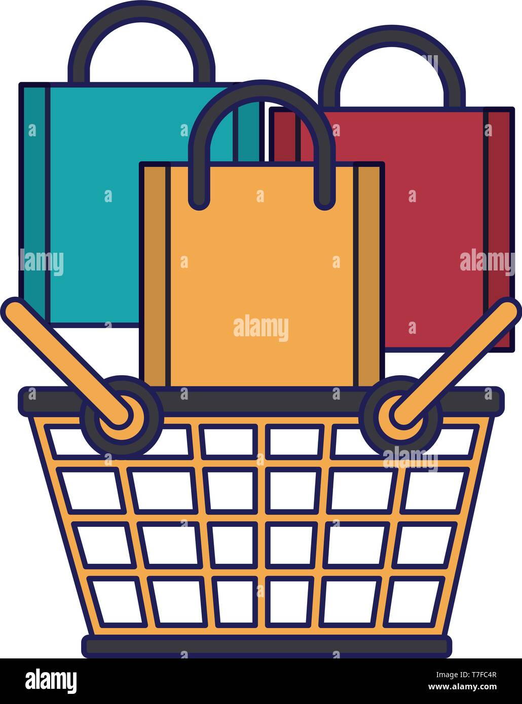 shopping concept cartoon Stock Vector Image & Art - Alamy