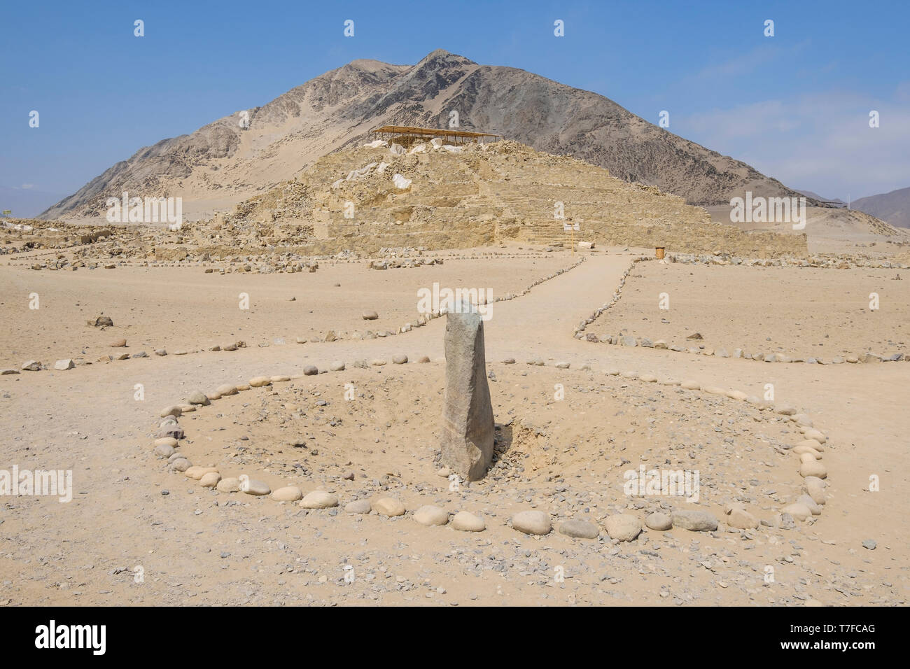 The archaeological site of The Sacred City of Caral (or Caral-Supe ...