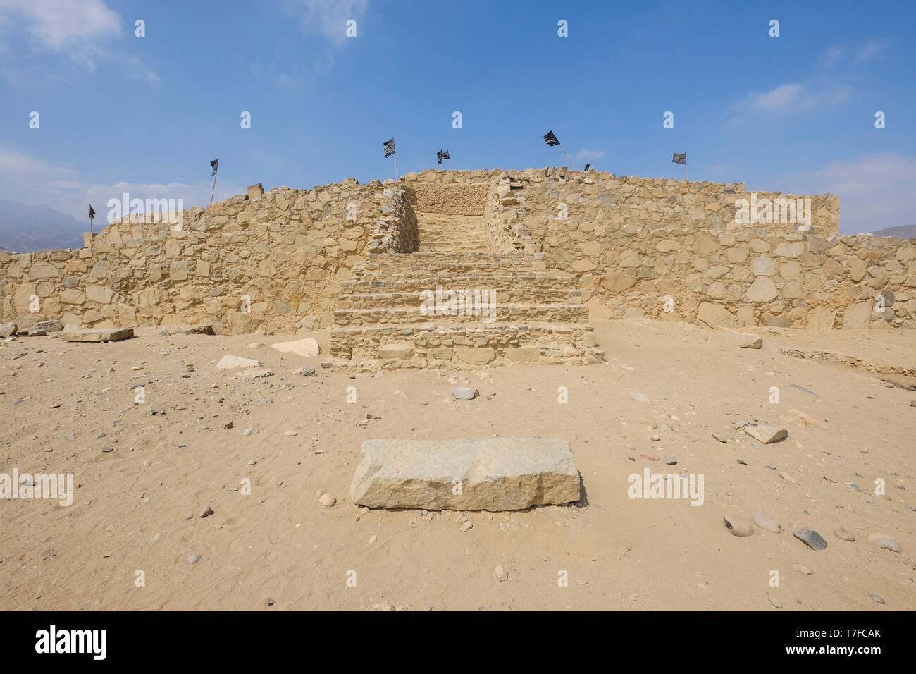 The archaeological site of The Sacred City of Caral (or Caral-Supe ...