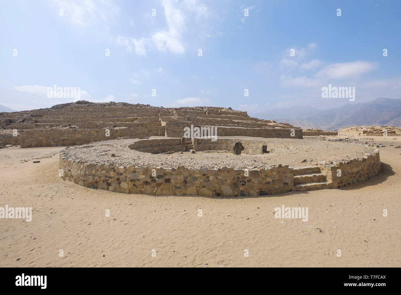 The archaeological site of The Sacred City of Caral (or Caral-Supe ...