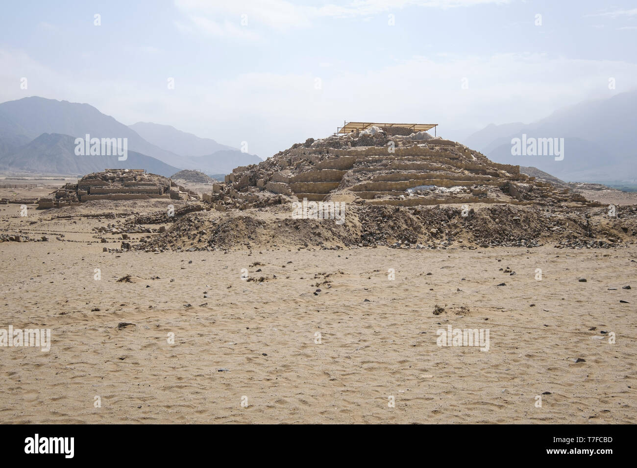 The archaeological site of The Sacred City of Caral (or Caral-Supe ...