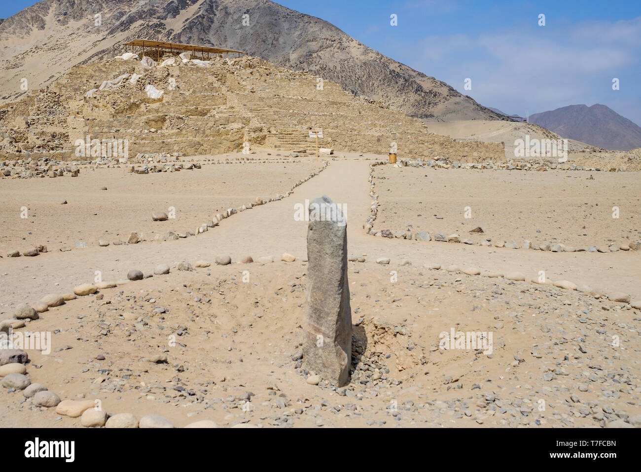 The archaeological site of The Sacred City of Caral (or Caral-Supe ...