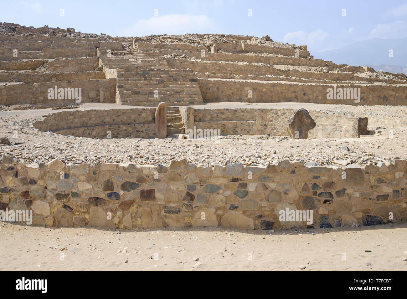 The archaeological site of The Sacred City of Caral (or Caral-Supe ...