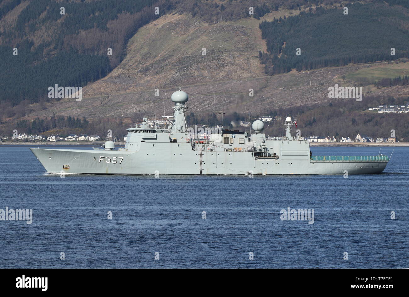 KDM Thetis (F357), a Thetis-class frigate operated by the Royal Danish ...