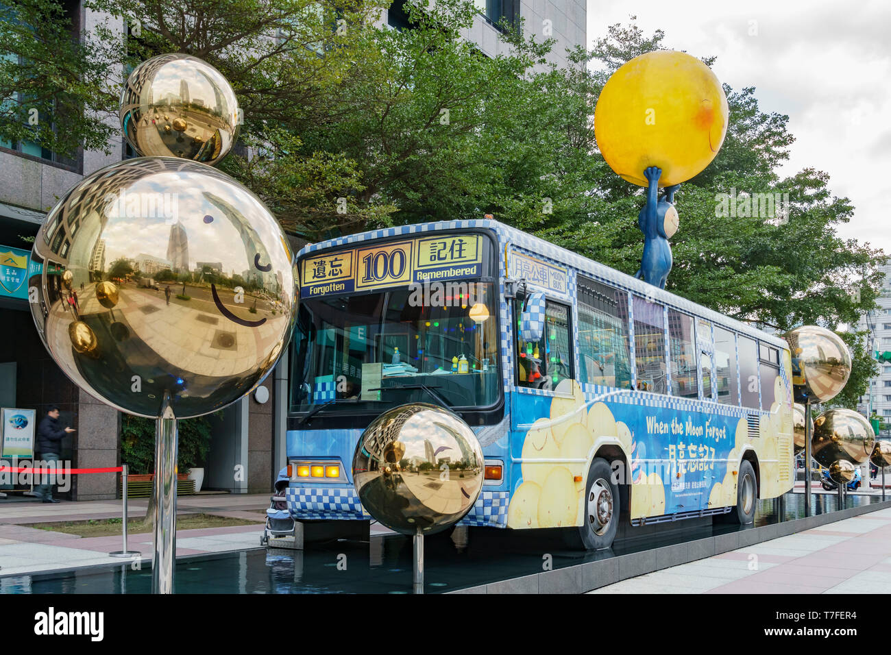 Taipei, JAN 4: Exterior view of the famous Jimmy’s Moon Bus on JAN 4 ...