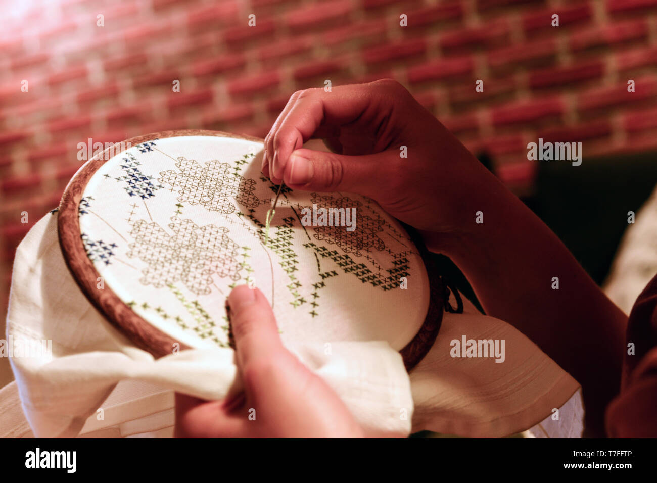 Embroidery vector hi-res stock photography and images - Alamy