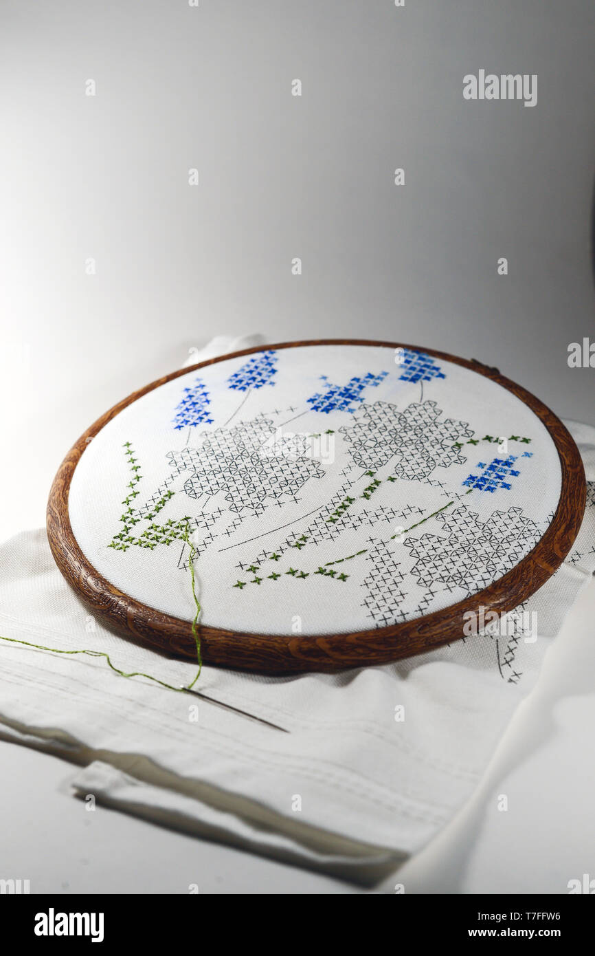 Embroidery vector hi-res stock photography and images - Alamy