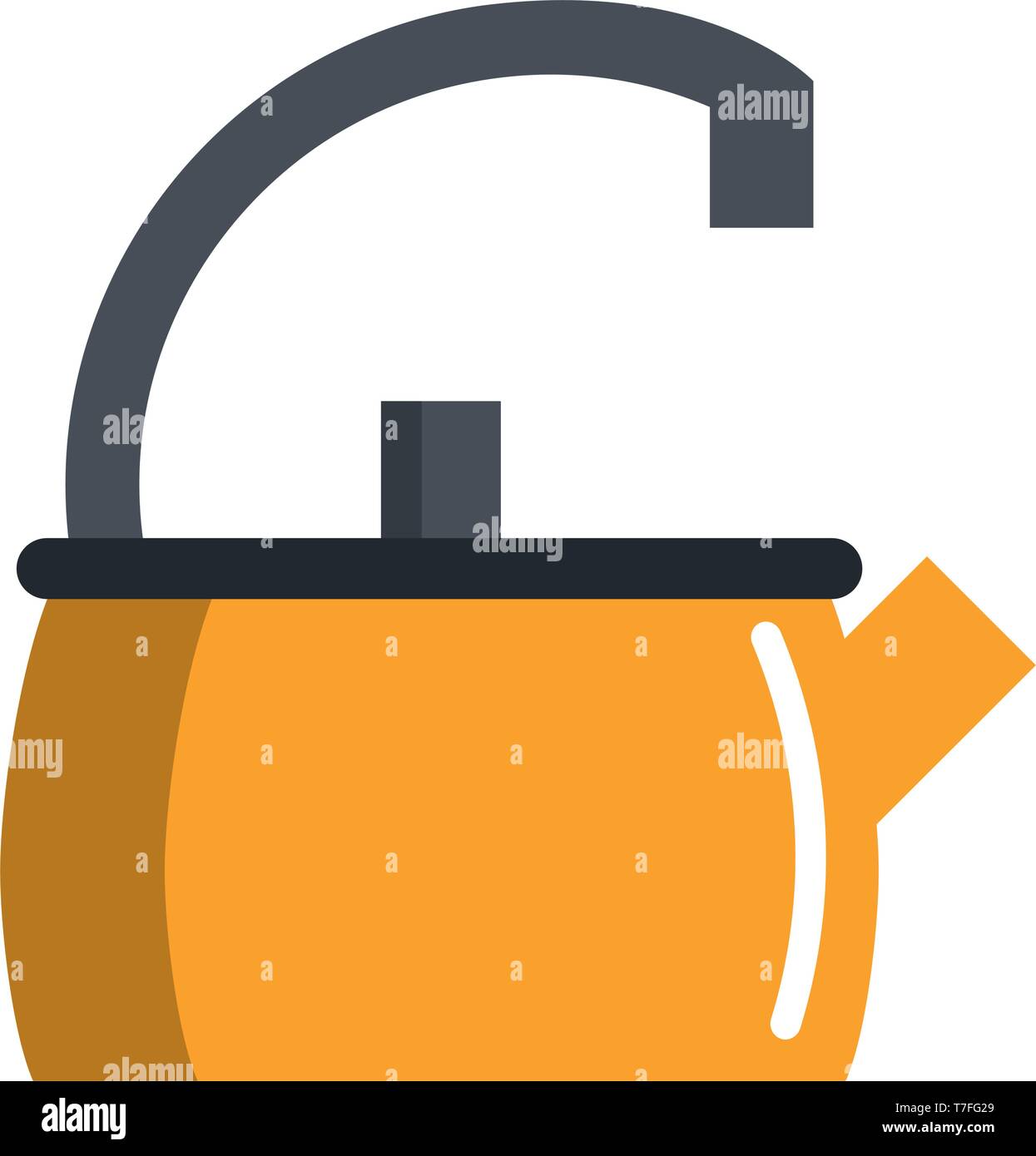 Teapot kitchen utensil isolated Stock Vector Image & Art - Alamy