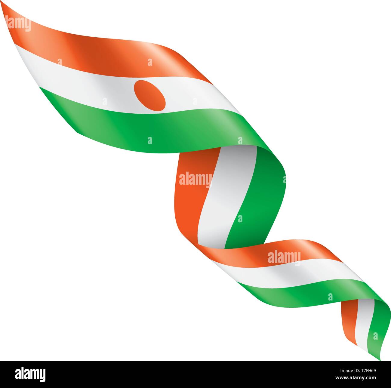 Niger flag, vector illustration on a white background Stock Vector ...