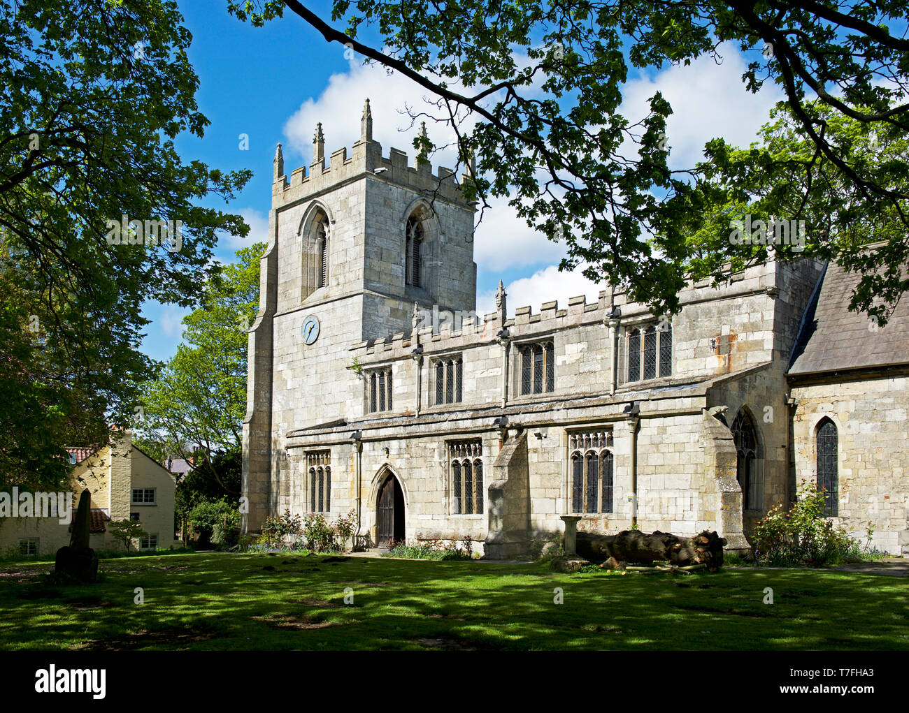 All Saints Church in the village of Bubwith, East Yorkshire, England UK ...
