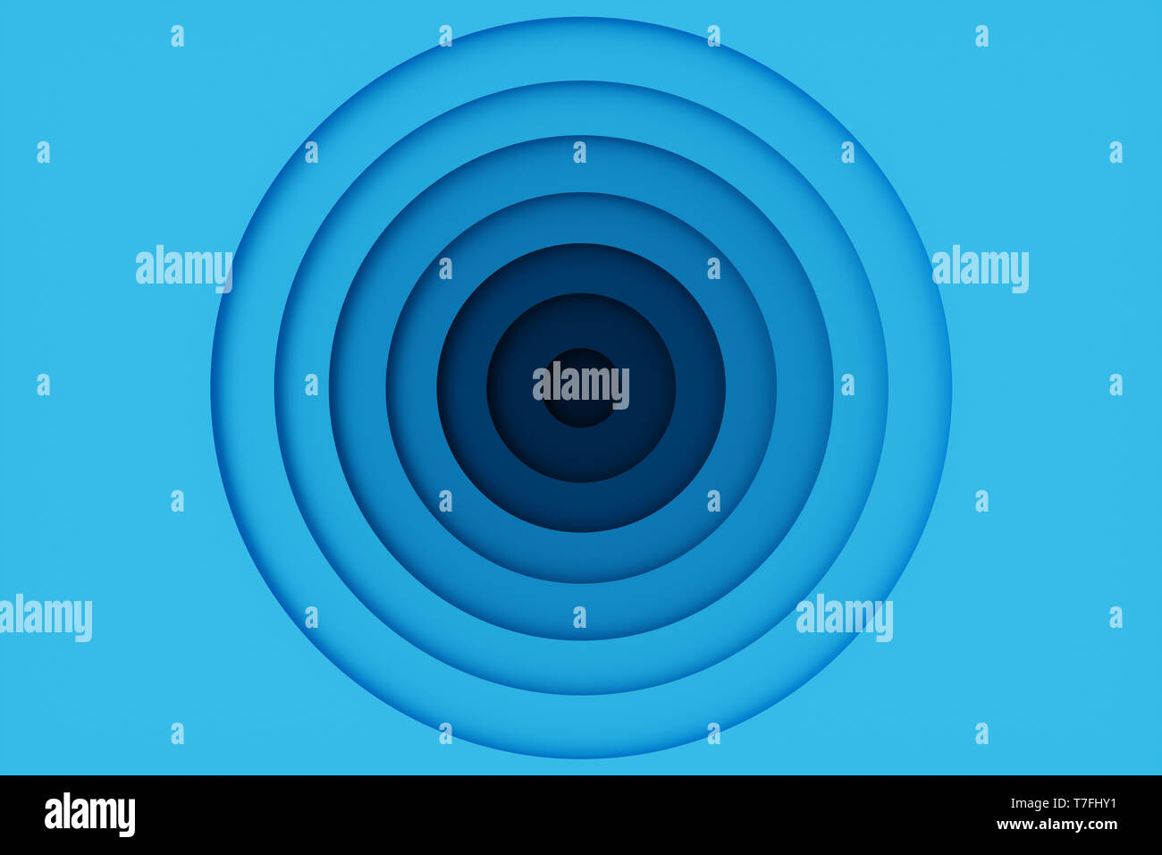 Abstract blue paper cut background, circle shape. Blue circles for your ...