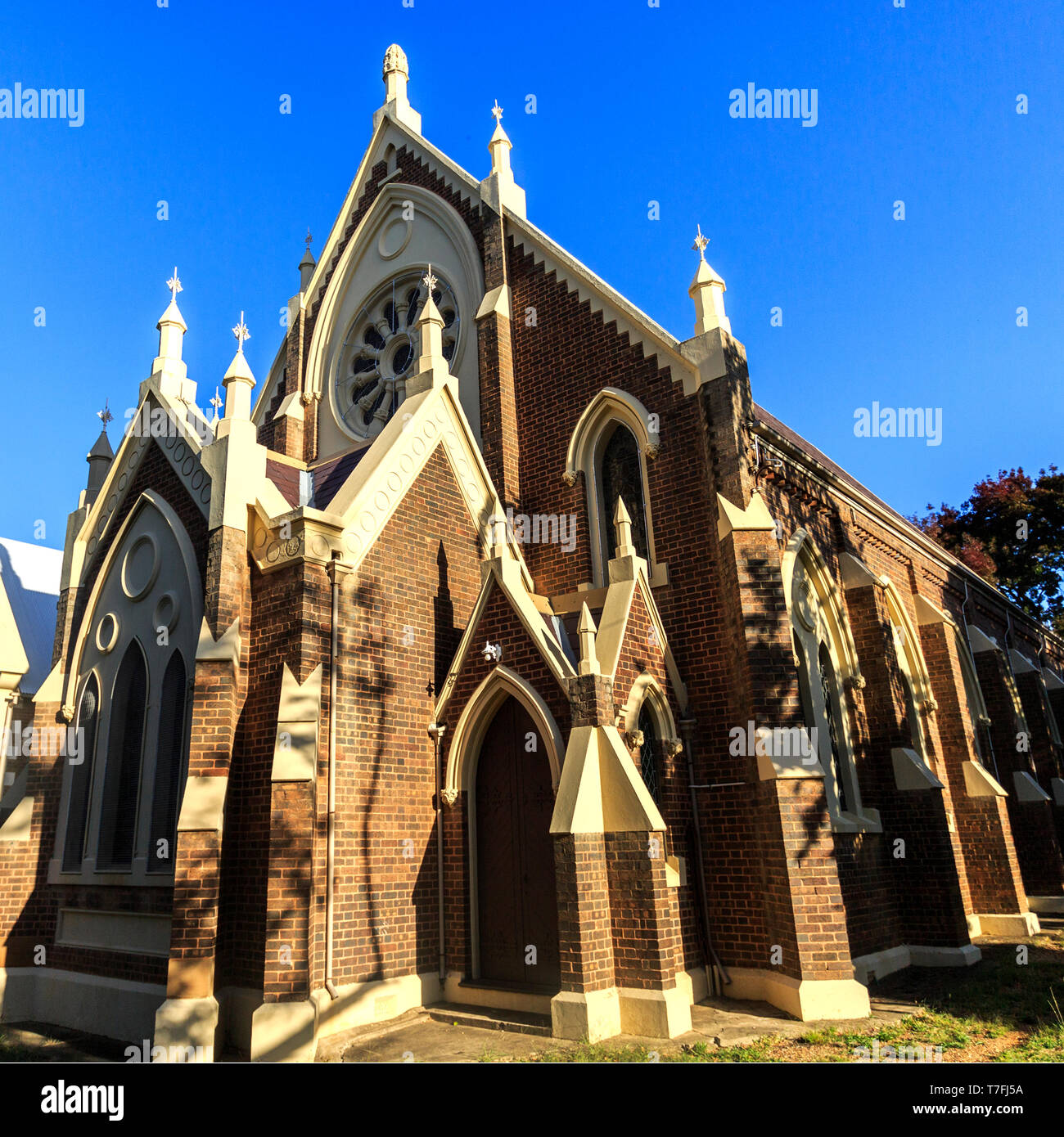 View of the present Uniting Church, built in 1893 in Gothic Revival ...