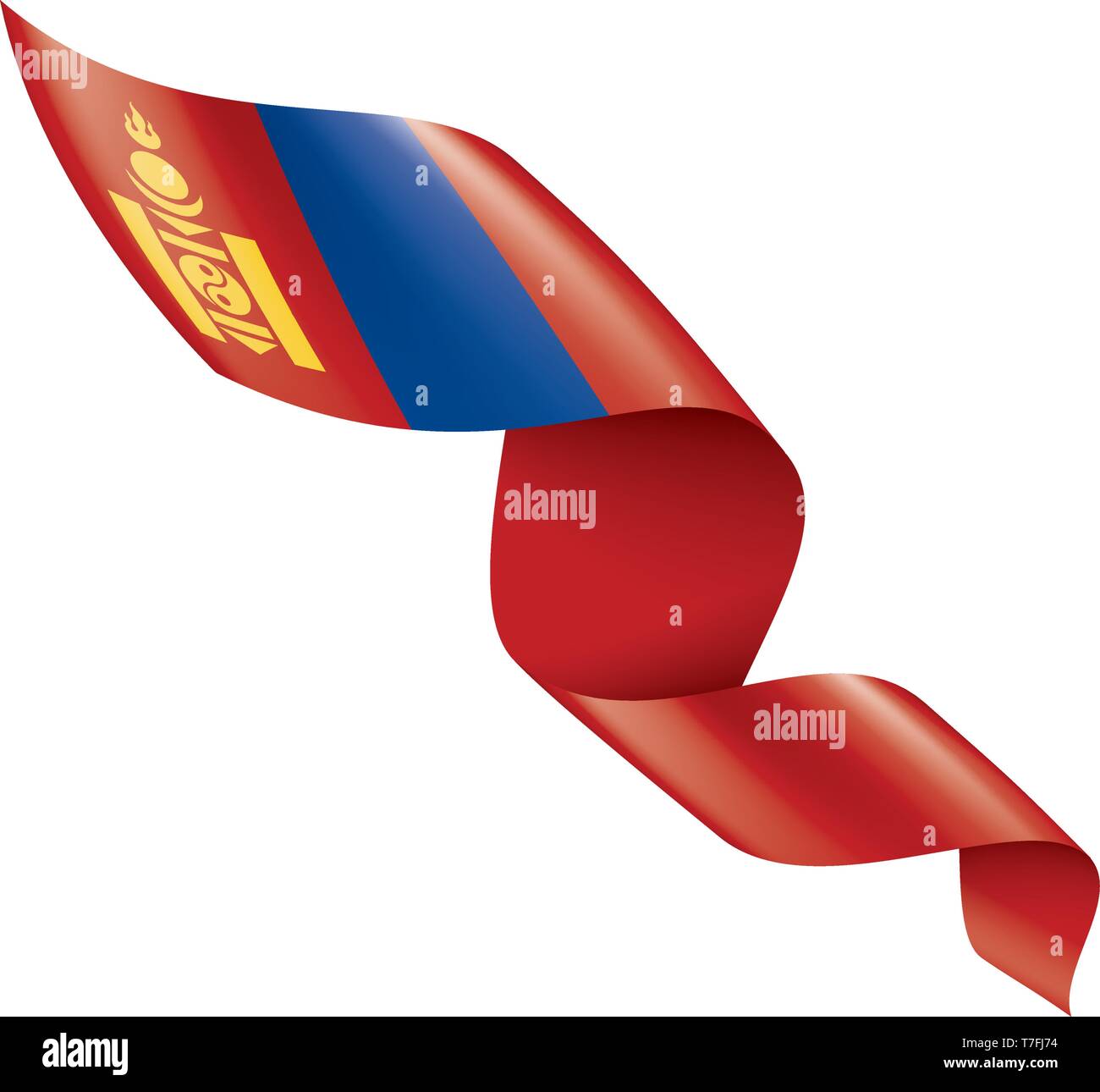 Mongolia flag, vector illustration on a white background Stock Vector ...