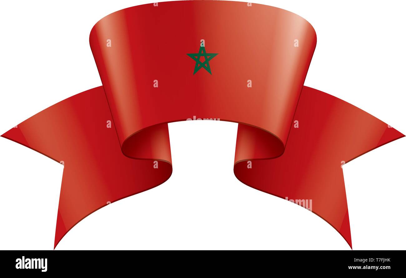 Morocco flag, vector illustration on a white background Stock Vector ...
