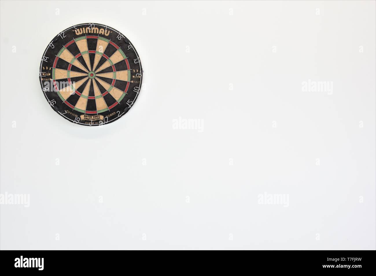 Dart board white background Stock Photo - Alamy