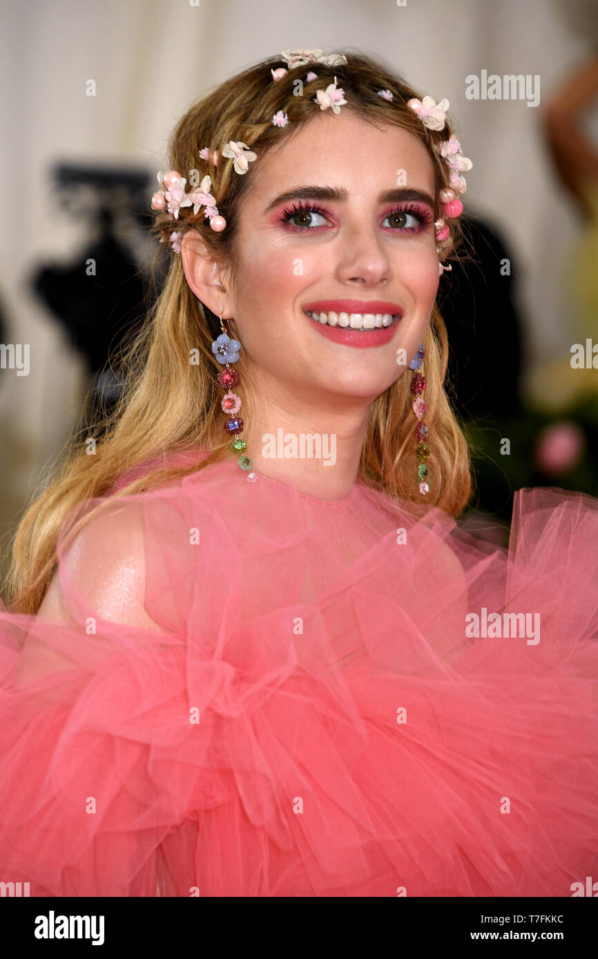 Emma Roberts attending the Metropolitan Museum of Art Costume Institute ...