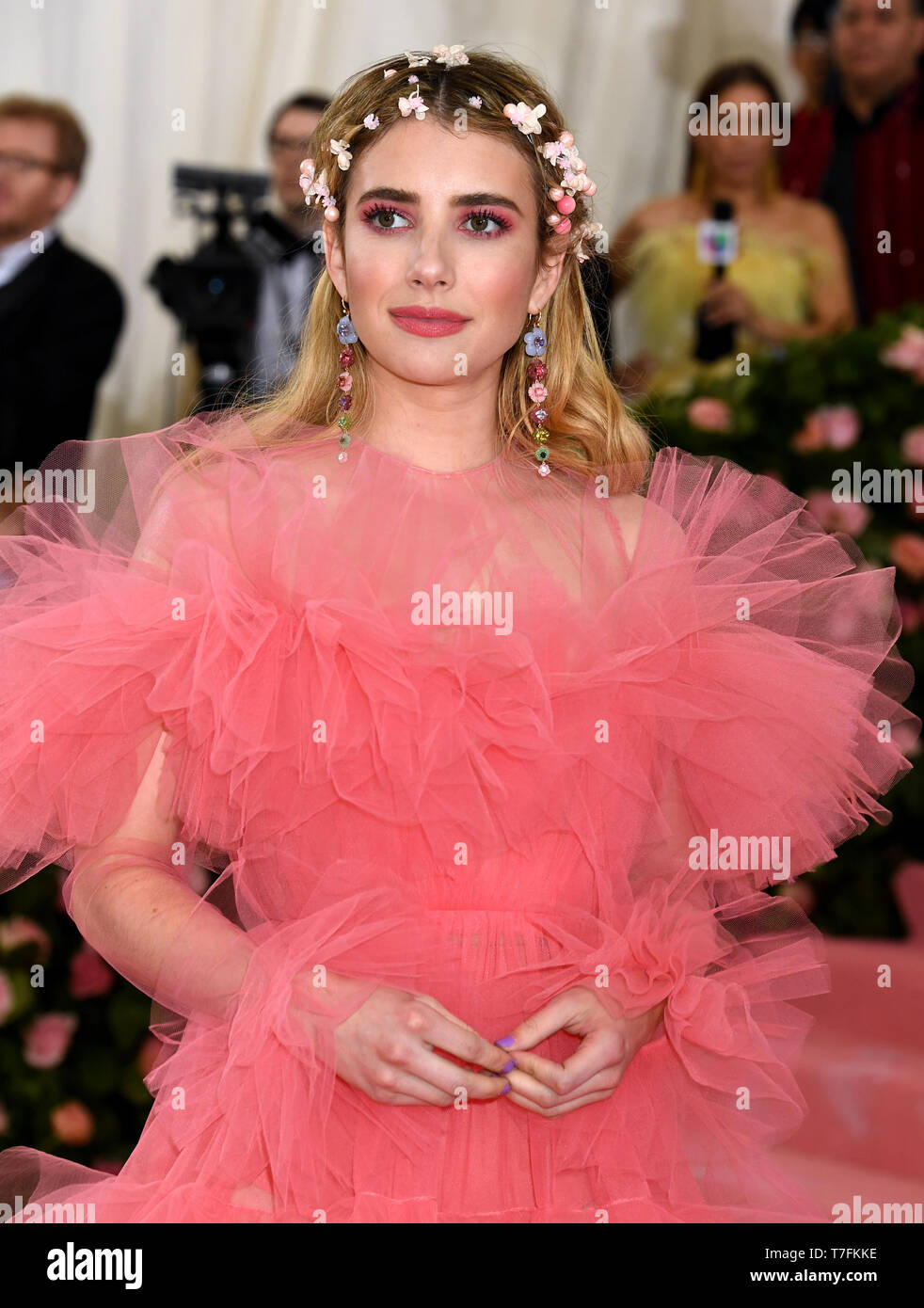 Emma Roberts attending the Metropolitan Museum of Art Costume Institute ...
