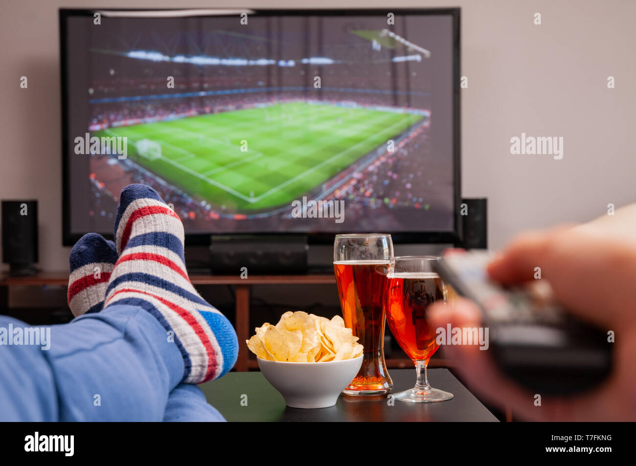 Watching Football Match Stock Photos & Watching Football Match Stock ...