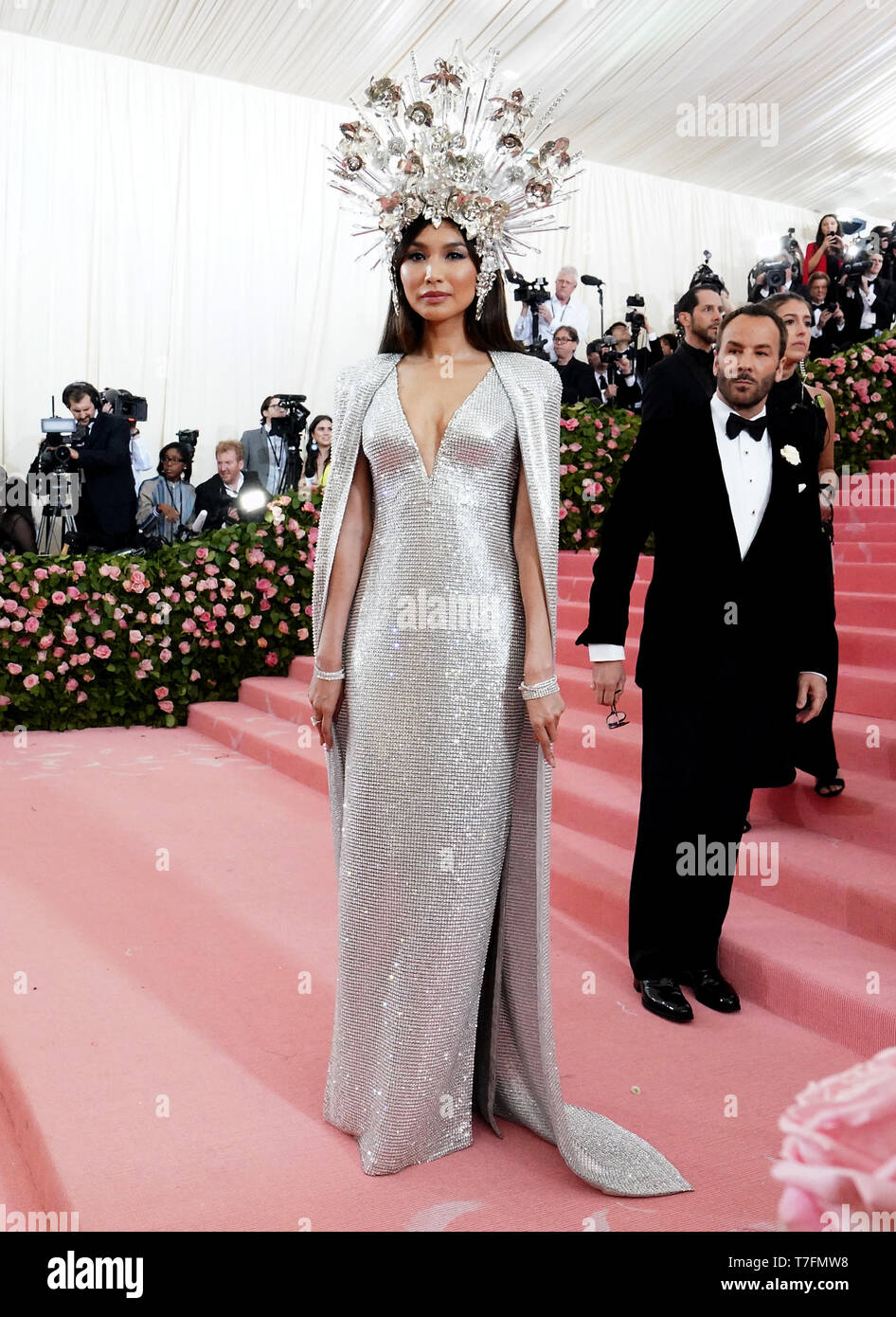 Gemma Chan attending the Metropolitan Museum of Art Costume Institute ...